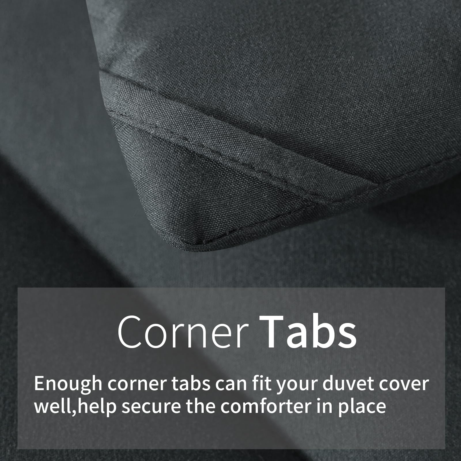 HYLEORY Twin Size Comforter Set with 1 Pillow Sham - Down Alternative Bed Comforters Bedding Sets for All Season - Lightweight - Machine Washable - Dark Grey