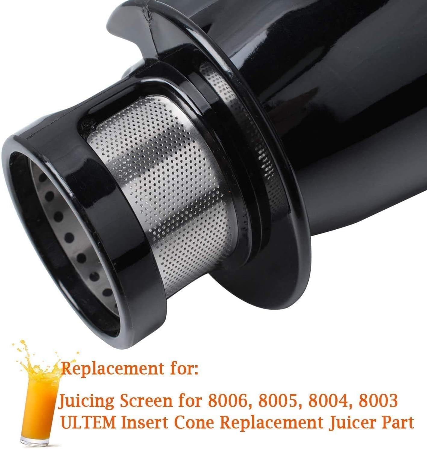 8006 Juicer Replacement Parts Compatible with Omegae 8006 8005 8004 8003 NC900 Slow Masticating Juicer 2 Juicing Screen Juicer Auger