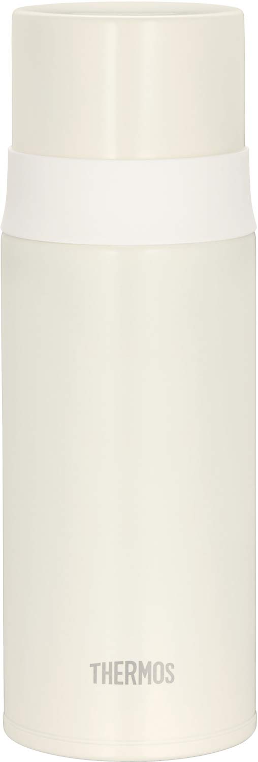 Thermos FFM-351 PRW Water Bottle, Stainless Steel Slim Bottle, Pearl White, 11.8 fl oz (350 ml)