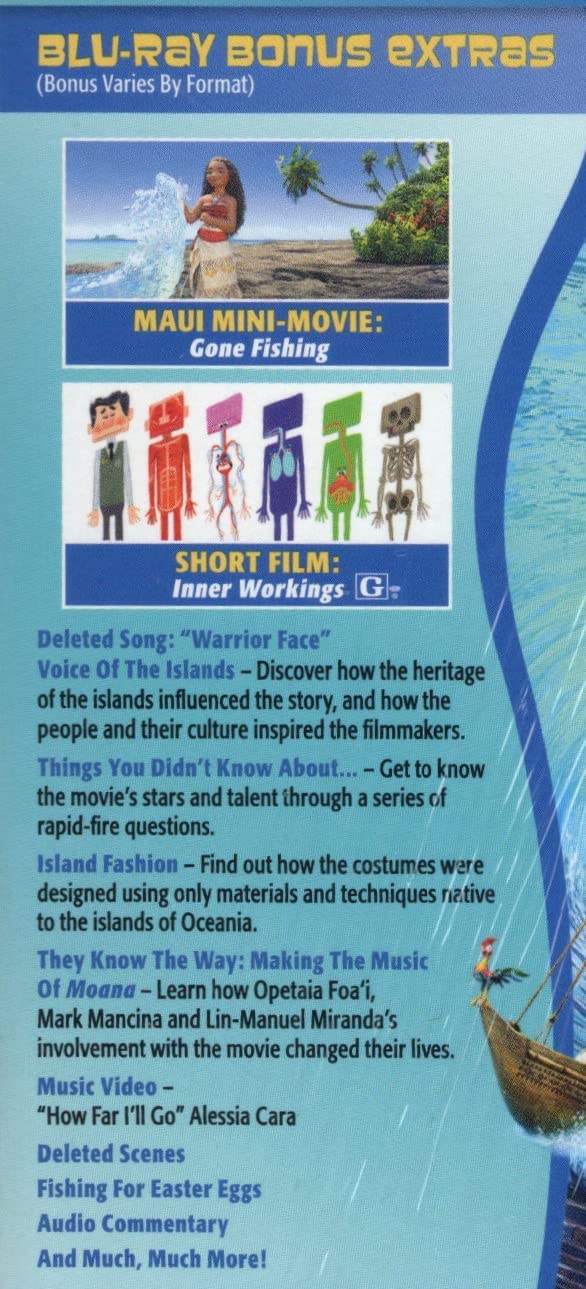 Disney Moana - Exclusive 32-Page Storybook (Blu-ray + DVD + Digital HD)