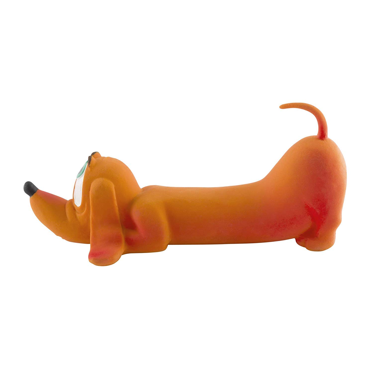 Dachshund - Soft, Squeaky Dog Toy - Natural Rubber (Latex) – Dachshund Gift - for Small Breeds, Medium Dogs - Puppy Toy - Free from Harmful Chemicals - Handpainted