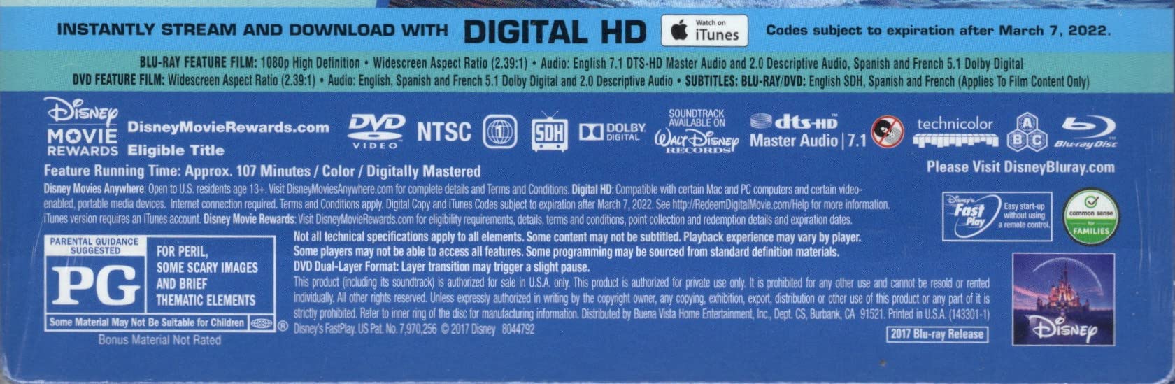 Disney Moana - Exclusive 32-Page Storybook (Blu-ray + DVD + Digital HD)
