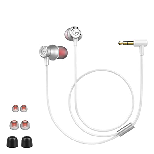 GEVO VR Gaming Earphones for Oculus Quest 2, Noise-Isolating in-Ear Silicone Caps Earbuds (Sliver)