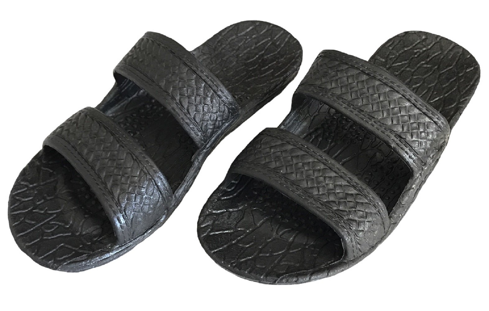 Pali Hawaii Kids Classic Jandals Sandals (5, Black)