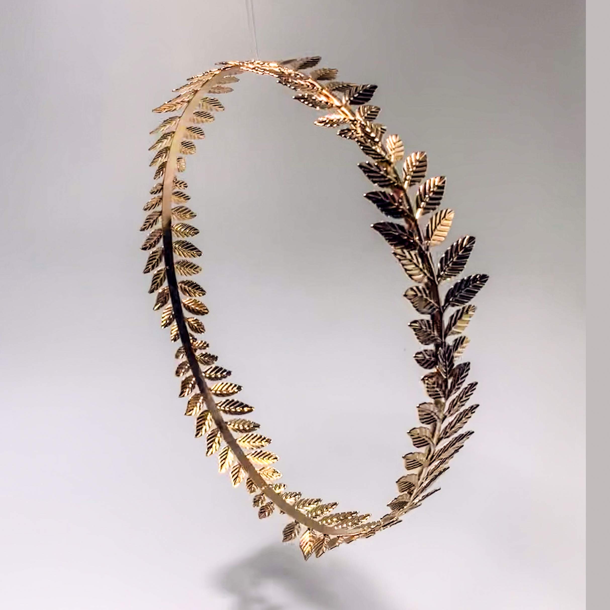 EAWIN Roman Emperor Crown Laurel Wreath Gold Leaf Headband Toga Costume Accessory Caesar Circlet Wedding Headpiece