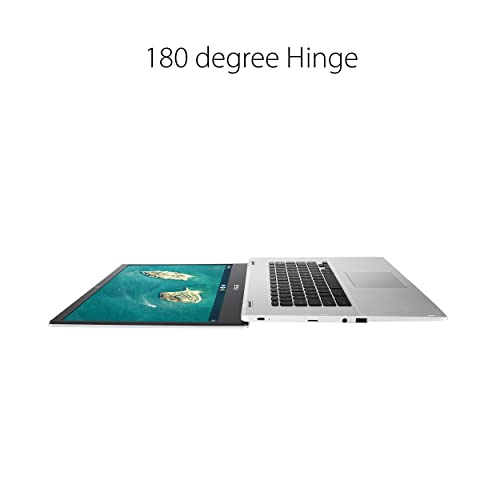 ASUS Chromebook CX1, 15.6" Full HD NanoEdge Display, Intel Celeron N3350 Processor, 64GB eMMC Storage, 8GB RAM, Chrome OS, Transparent Silver, CX1500CNA-AS84F