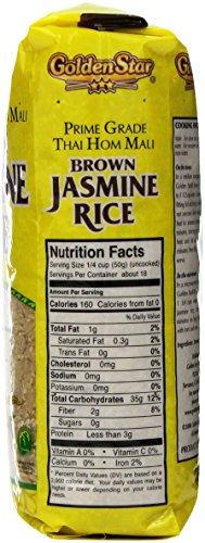Golden Star Brown Jasmine Rice, 2 lbs