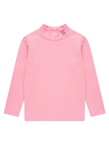 Xnihocha Kids Boys Girls Turtleneck Long Sleeve T-Shirt Thermal Underwear Tops Tee Undershirt Pink 9-10 Years