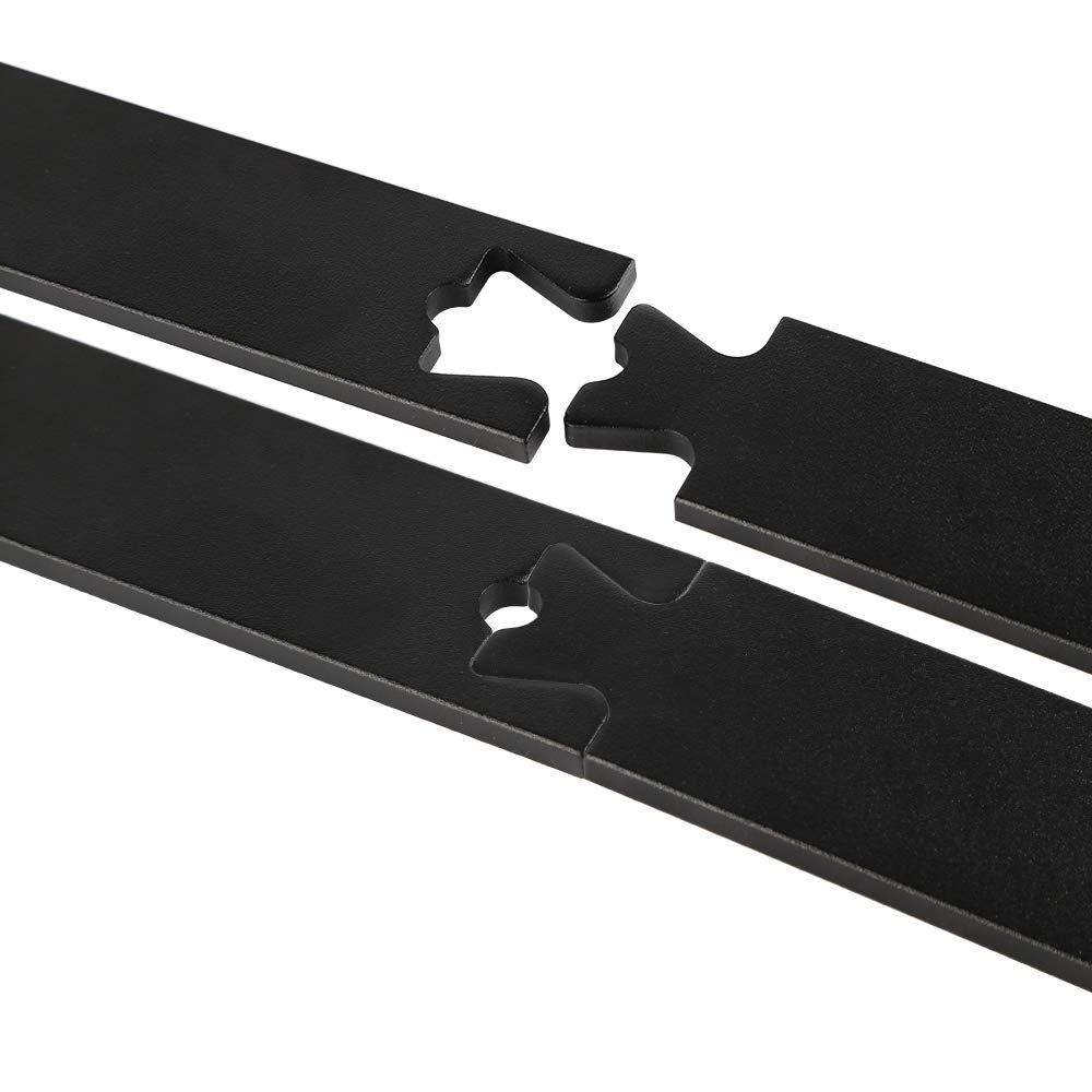 WOHLLEBEN 6 Feet Heavy Duty Sliding Barn Door Hardware Kit Easy to Install, Smoothly and Quietly, Sliding Doors Hardware Track Kit Suitable for Bedroom and Barn Storage(Classic, 72.04 inch)