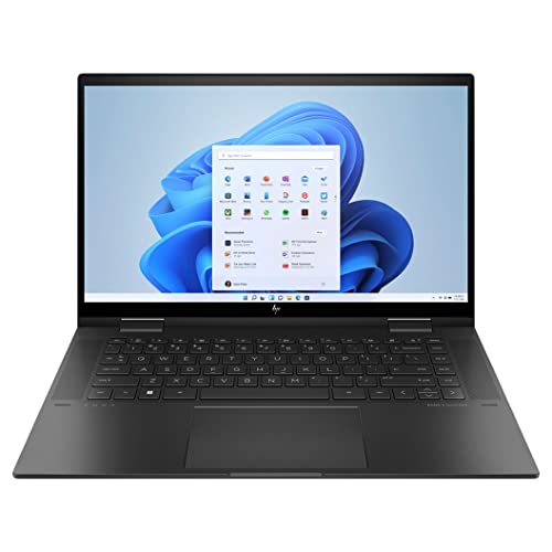 HP 2022 Envy X360 2-in-1 Touch Screen Laptop, 15.6" FHD IPS Display, AMD 6-Core Ryzen 5 5625U (Beat i7-1265U), 8GB DDR4 RAM, 256GB PCIe SSD, USB-C, HDMI, WiFi 6, SD Card Reader, Backlit KB, Win 11