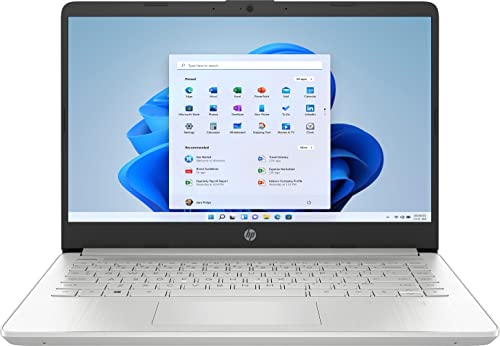 HP 14" HD Business Laptop, AMD Ryzen 3 3250U, 8GB DDR4, 128GB NVMe SSD, HDMI Bluetooth WiFi Webcam, Long Battery Life, Natural Silver, Windows 11 S, YSC Accessory