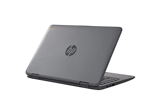HP Chromebook 11 x 360 2-IN-1 11.6 inches (1366x768) TOUCHSCREEN, Celeron Dual-Core N3350, 32GB SSD, 4GB, Bluetooth, Webcam Chrome OS (GRAY) (Renewed)