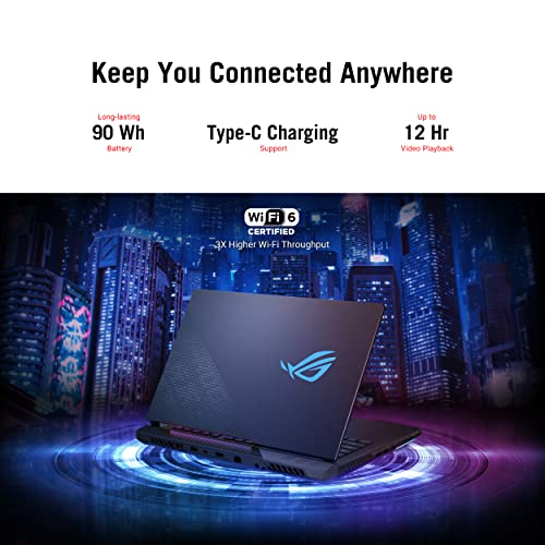 ASUS ROG Strix Scar 15 Gaming Laptop, 15.6" 300Hz IPS Type FHD Display, NVIDIA GeForce RTX 3080, AMD Ryzen 9 5900HX, 16GB DDR4, 1TB SSD, Opti-Mechanical Per-Key RGB Keyboard, Windows 11, G533QS-DS94