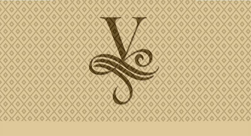 Mugzie Deluxe Can Cooler (Made in USA) - Premium Neoprene Wetsuit Material Beverage Can or Bottle Insulator for 16 OZ Soda Energy Drink Beer Cans - Letter "V" Monogram