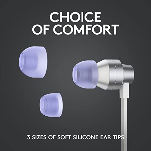 Logitech G333 Gaming Earphones with Dual Audio Drivers, in-line mic and Volume Control, Compatible with PC/PS/Xbox/Nintendo/Mobile with 3.5mm Aux or USB-C Port - White (Renewed)