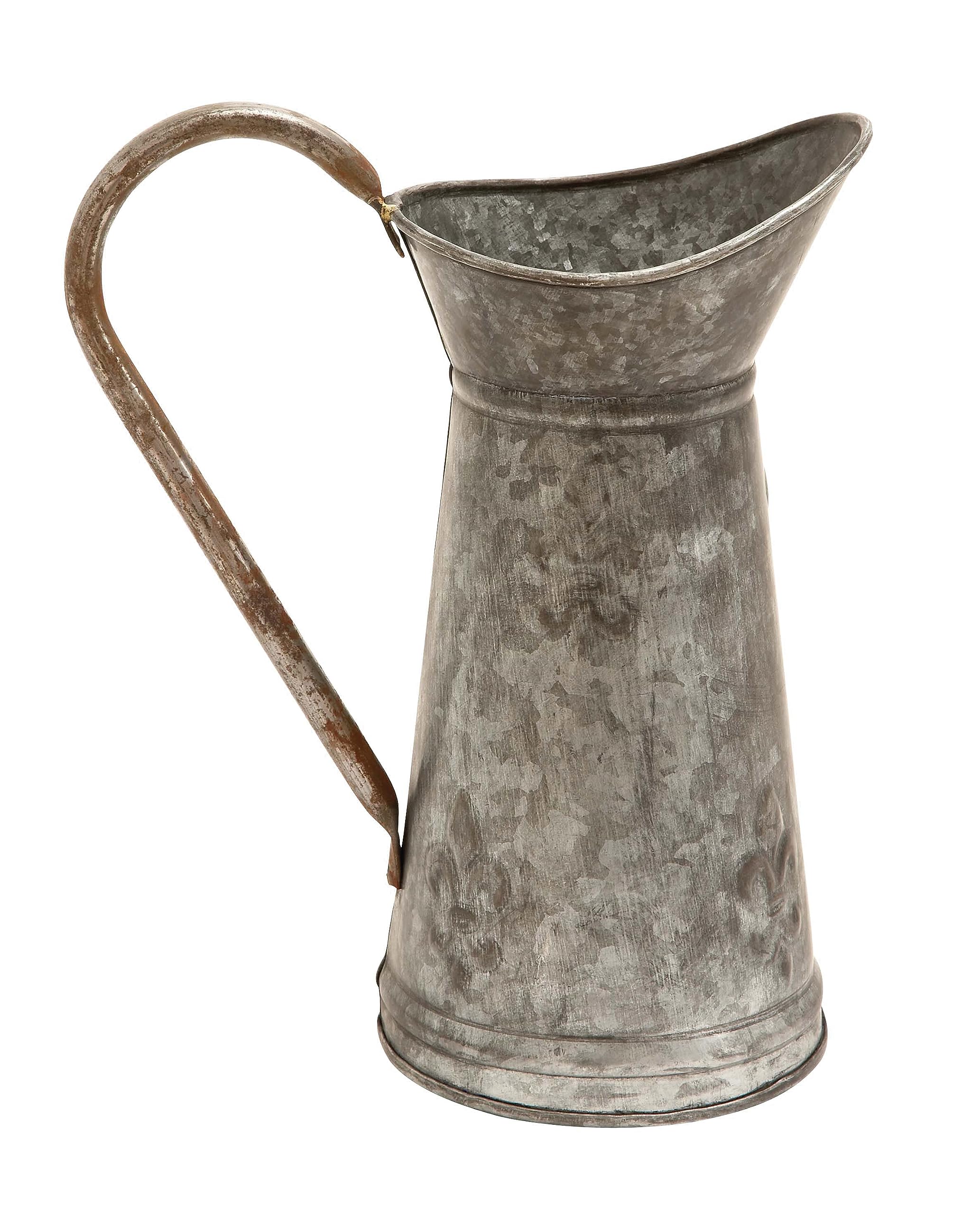 Deco 79 Metal Watering Can Indoor Outdoor Planter Small Planter Pot, Planter 10" x 6" x 12", Brown