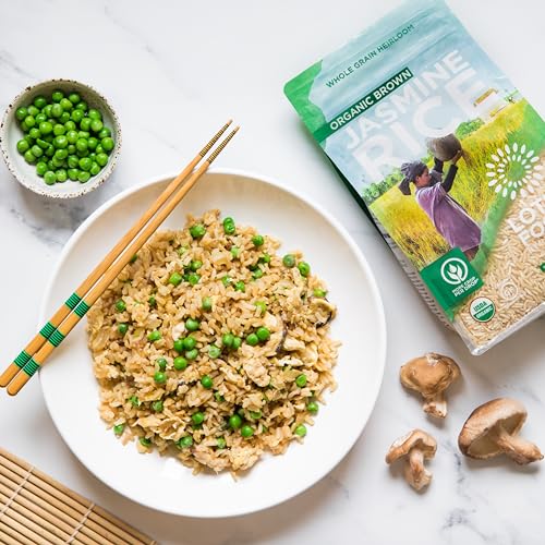 Lotus Foods Organic Brown Jasmine Rice, 30 Oz(Pack of 6)