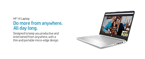 HP 2022 New Flagship 14 Laptop: 14" FHD IPS Display, Dynamic 4-Core Intel i3-1125G4(Upto 3.7GHz), 16GB RAM, 256GB SSD, UHD Graphics, Backlit-KYB, FP-Reader, WiFi, Fast Charge, HDMI, USB-C, Win10S, TF