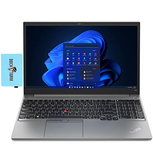 Lenovo ThinkPad E15 Gen 4 15.6" FHD IPS Business Laptop (Intel i7-1255U 10-Core 1.70GHz, 24GB RAM, 512GB PCIe SSD, Intel Iris Xe, WiFi 6E, BT 5.3, Thunderbolt 4, RJ-45, Win11Pro) w/Dockztorm Dock