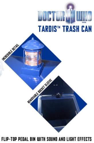Doctor Who TARDIS Waste Basket with LED Lights & Sound