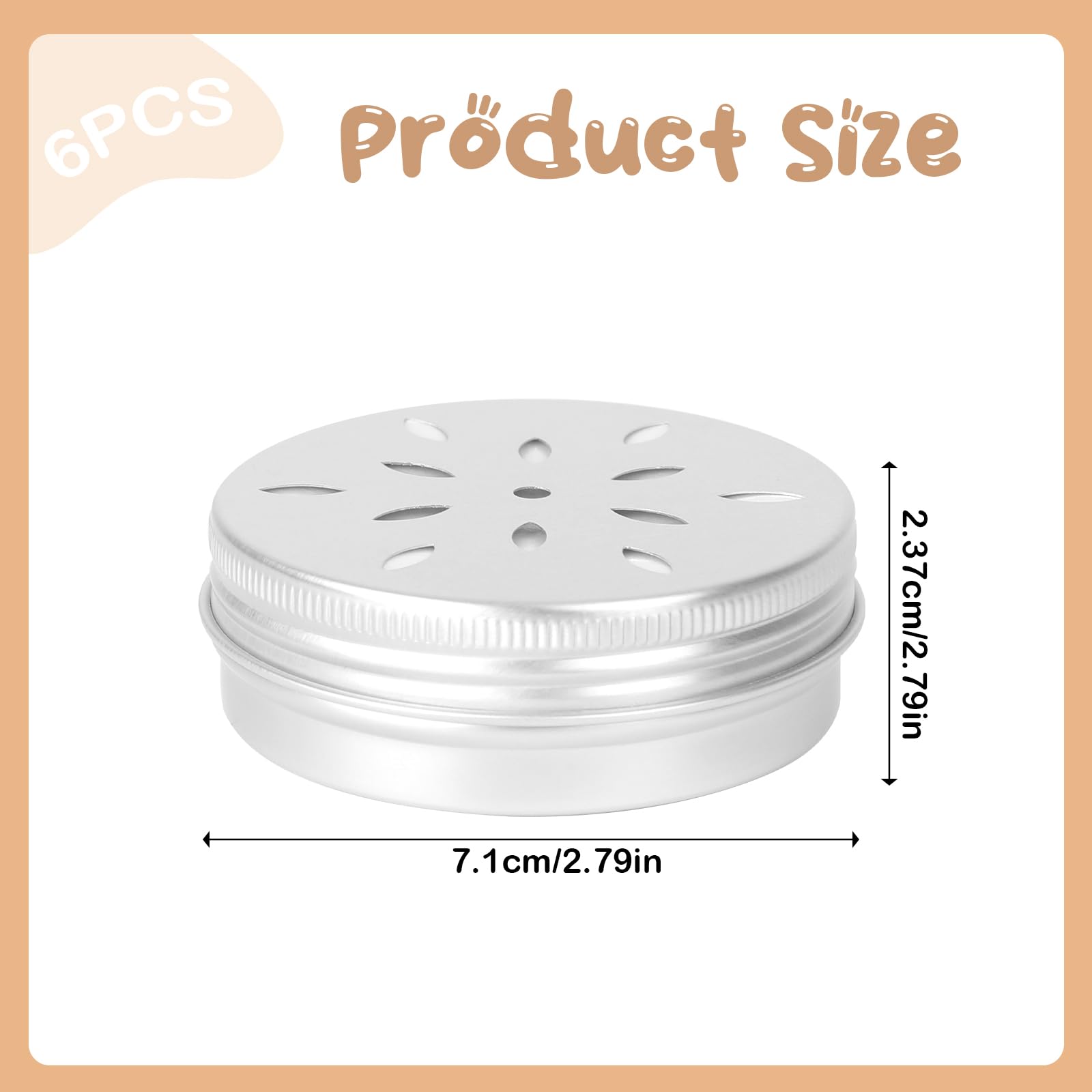 Mozeat Lens 6 Pcs Scent Training for Dogs Scent Work for Dogs Dog Scent Training Equipment Box Dog Nose Metal Container Smell Aluminum Cans Nosework Tins Scent Work Container