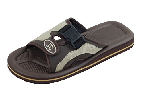 Sunville Men's Brown Open Toe Sandals Size 11