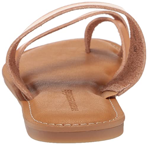 Amazon Essentials Women's One Band Flip Flop Sandal, Natural, 9.5