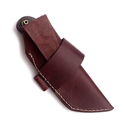 GCS Handmade G10 Handle D2 Tool Steel Tactical Hunting Knife with leather sheath Full tang blade designed for Hunting & EDC GCS 248
