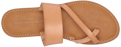 Amazon Essentials Women's One Band Flip Flop Sandal, Natural, 9.5