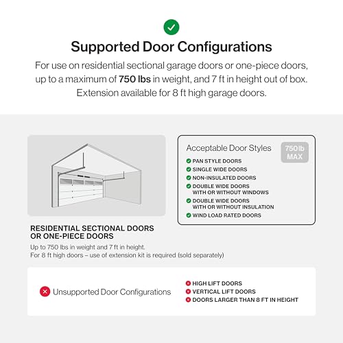 Genie SilentMax 1000 Garage Door Opener - Ultra-Quiet Belt Drive - Includes two 3-Button Pre-Programmed Remotes, Wall Console, Wireless Keypad, Safe T-Beams - Model 3042-TKH, 140V DC Motor