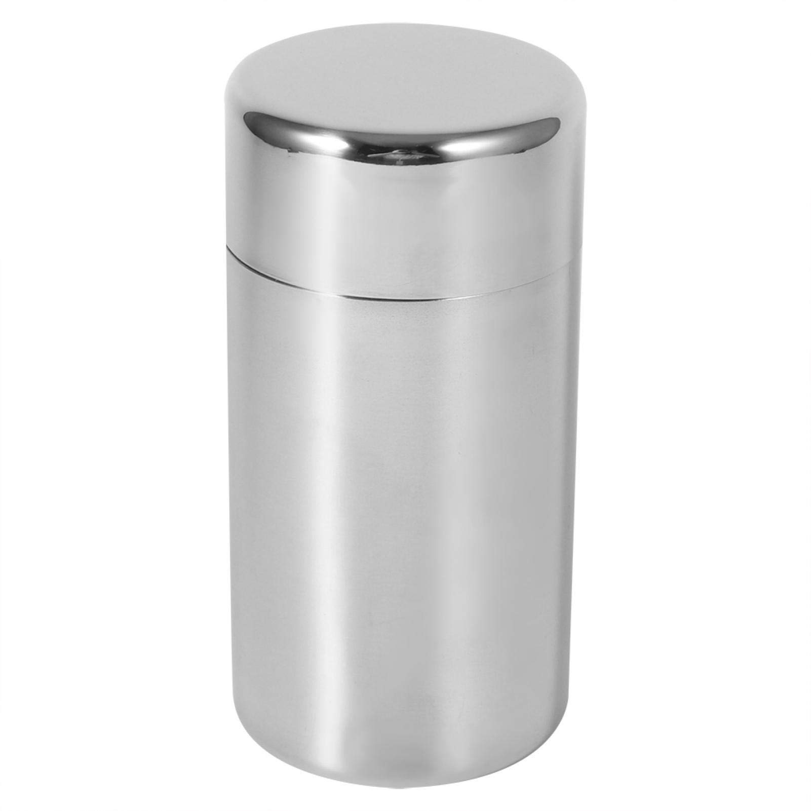 Tyenaza Tea Canister, Double Seal Stainless Steel Tea Tin Canister with Airtight Double Lids for Loose Tea Coffee Candy Herbs and Spices Storage(l)