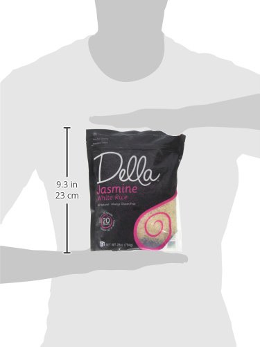 Della Gourmet Jasmine White Rice - All-Natural, Fat & GMO Free (28 oz), Pack of 6