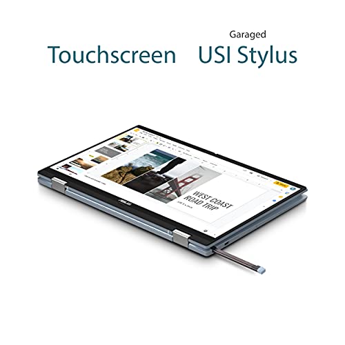 ASUS Chromebook Flip CX5, 14" Touchscreen FHD Display, Intel Core i7-1160G7 Processor, 512GB PCIe SSD, 16GB RAM, Garaged USI Stylus, Backlit KB, Wi-Fi 6, Chrome OS, Aluminum, CX5400FMA-DN762T-S