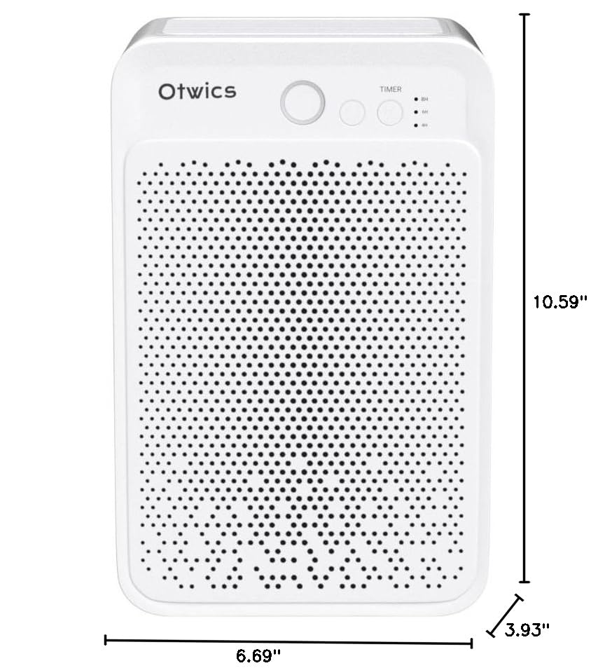 Otwics Dehumidifier for Bathroom, 35oz Dehumidifiers for Room, Dehumidifiers for Home with Timer Auto Shut Off, Portable Small Quiet Dehumidifier for Bedroom, Basement, Closet