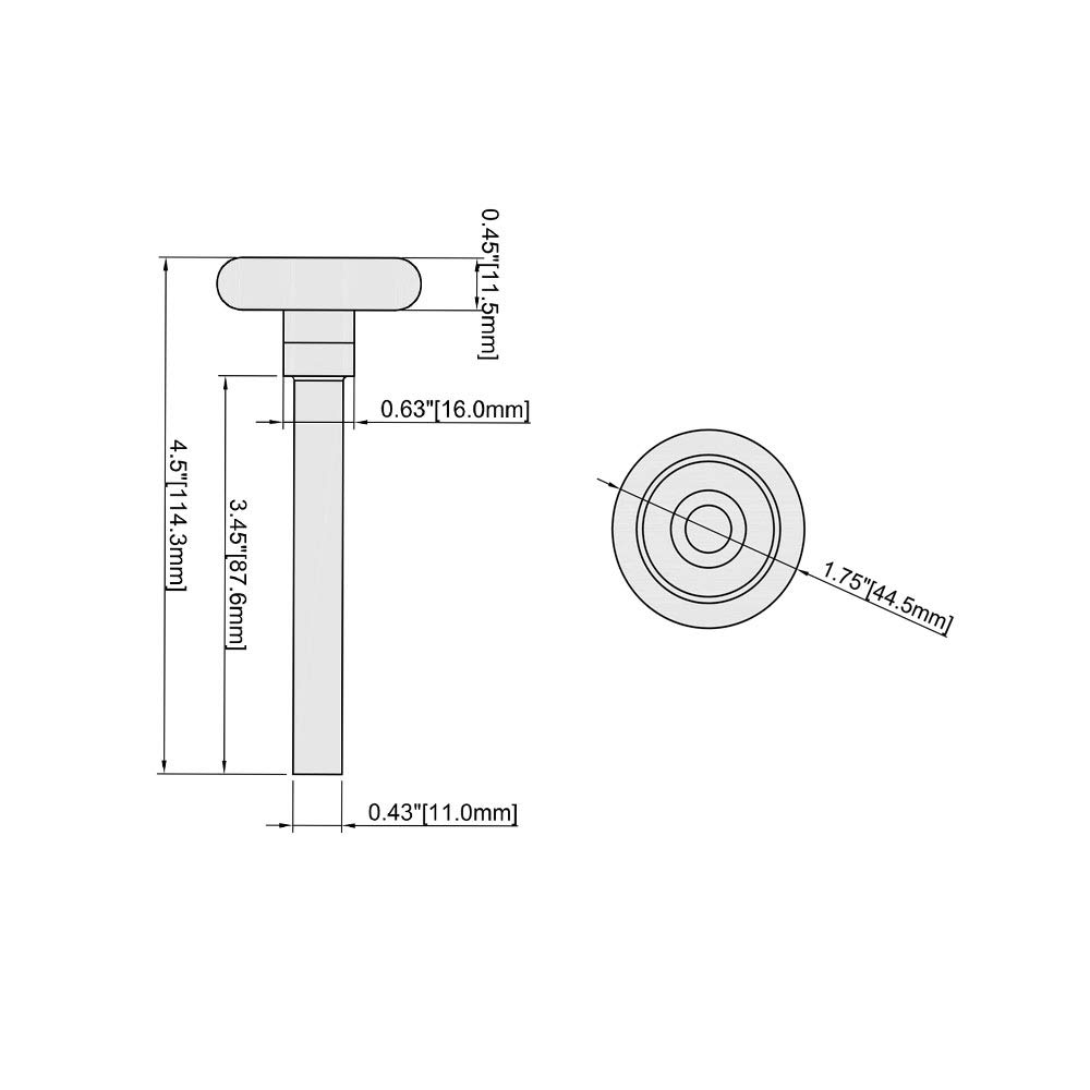 HOME MASTER HARDWARE 1-3/4" Nylon Garage Door Rollers 12 Pack + 4 Pack Garage Door Hinge Heavy Duty 14 Gauge Steel #1