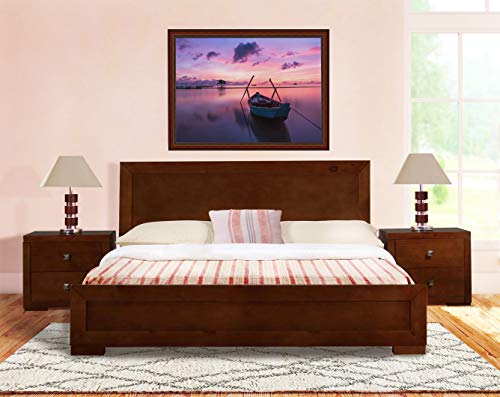 Camden Isle Trent Wooden Platform Bed, Walnut, Full