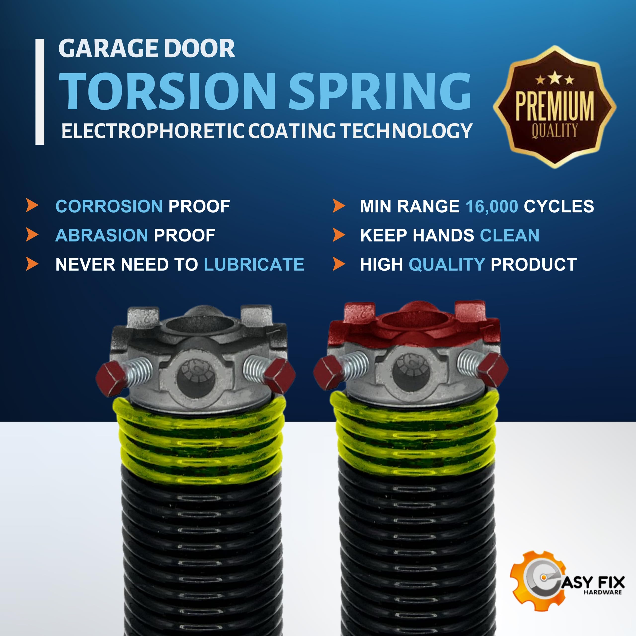 Garage Door Torision Springs Replacement (Pair - Bundle, 207x2x25)