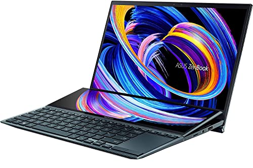 ASUS ZenBook Duo 14 UX482 FHD Touchscreen (Intel 4-Core i7-1165G7, 16GB RAM, 1TB SSD) Business Laptop, Innovative ScreenPad Plus, Backlit KeyBoard, Thunderbolt 4, Webcam, IST HDMI, Stylus, Win 11 Home