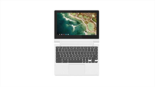 Lenovo Chromebook C330 2-in-1 Convertible Laptop, 11.6-Inch HD (1366 x 768) IPS Display, MediaTek MT8173C Processor, 4GB LPDDR3, 64 GB eMMC, Chrome OS, Blizzard White (Renewed)