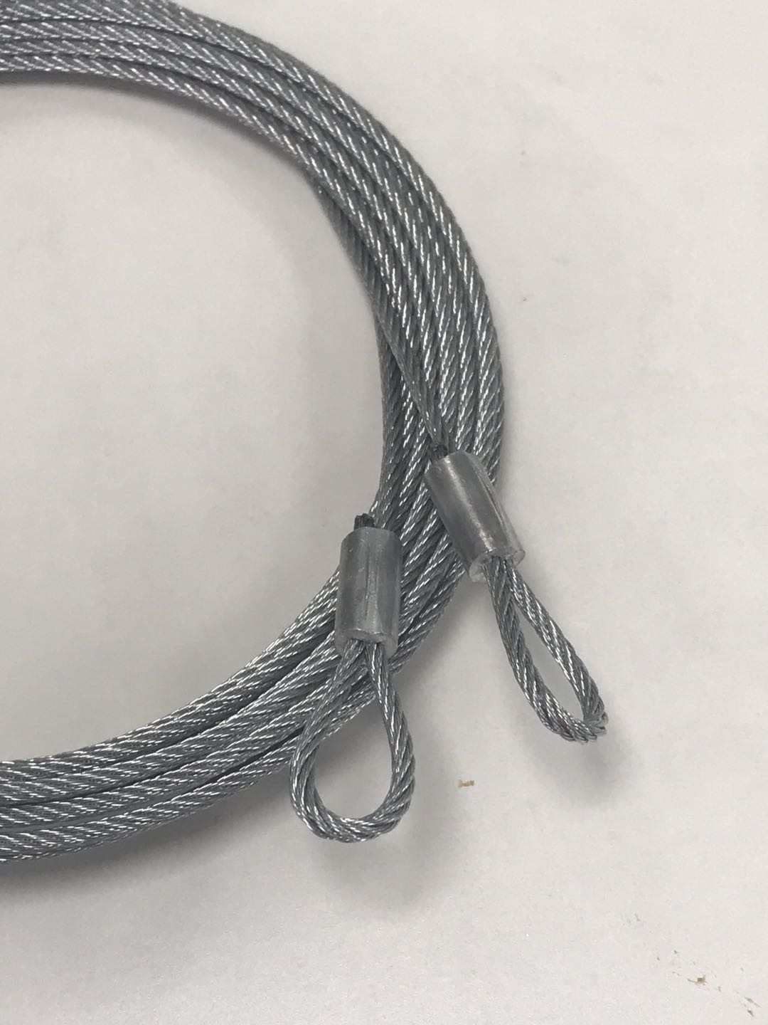 Garage Door Cables 1/8" Pair Torsion Spring (7ft, 8ft, 9ft, 10ft,11ft,12ft) (8 ft. Tall Door)