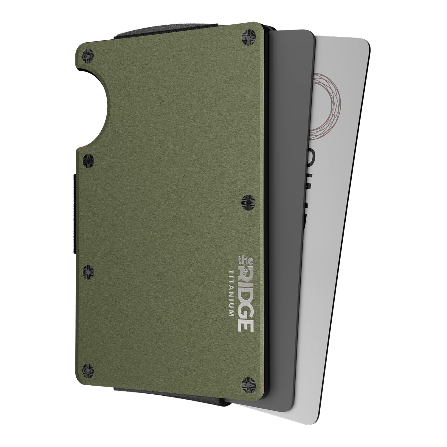 The Ridge Wallets for Men - Slim Minimalist Wallet For Men, Front Pocket, RFID - Card Holder Wallet - Titanium
