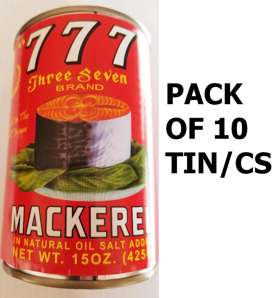 777 Mackerel Fiji Tin Fish Packet of 10 Cans