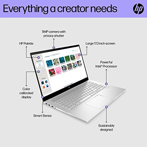 HP Envy Laptop, 17.3" IPS Touchscreen, Intel Core i7-1260P, Intel Iris Xe Graphics, Backlit Keyboard, Wi-Fi 6, Long Battery Life, Audio by Bang & Olufsen, Win 11 (32GB RAM | 1TB PCIe SSD)