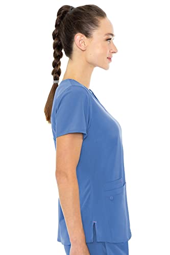 Med Couture Energy Women's Racerback Shirttail Scrub Top Ceil XS