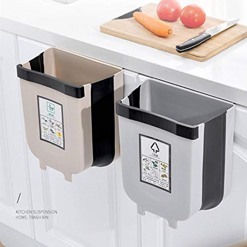 NC Kitchen Trash Can, Vehicle Hanging Folding Trash Can, Family Car Wall-Mounted Storage Box