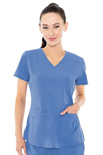 Med Couture Energy Women's Racerback Shirttail Scrub Top Ceil XS