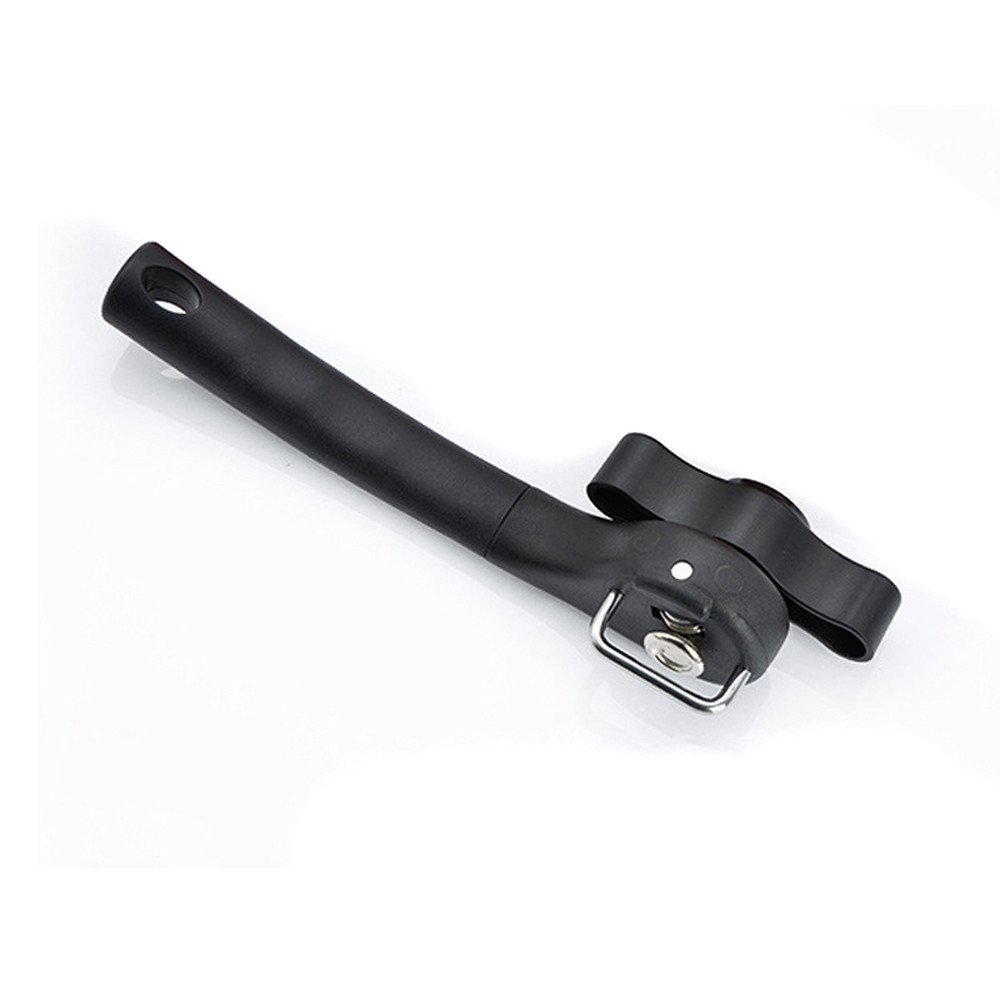 YJYdada New Multifunction Stainless Steel Safety Side Cut Manual Can Tin Opener (Black)
