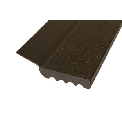 Randall Manufacturing V-37, 7-Feet Dual Vinyl Garage Door Seal for Top or Sides (Brown)