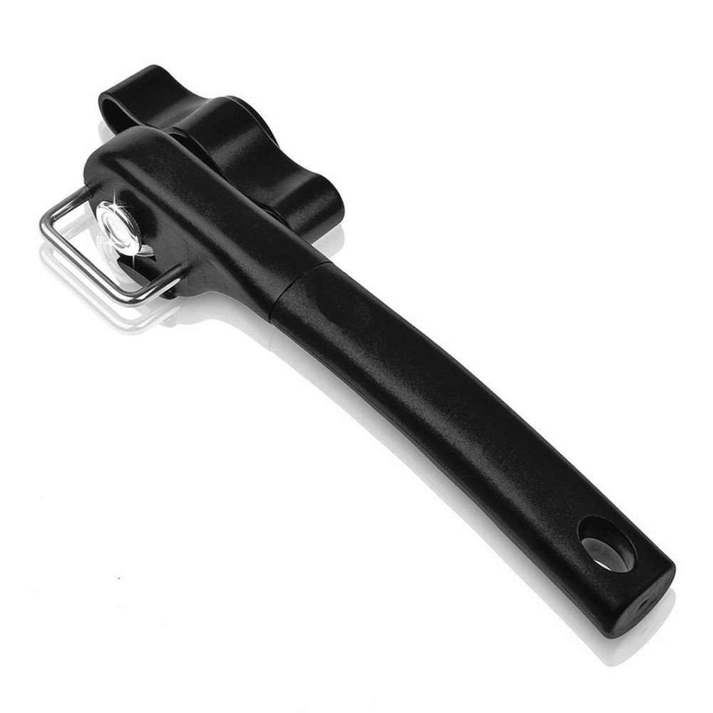 YJYdada New Multifunction Stainless Steel Safety Side Cut Manual Can Tin Opener (Black)