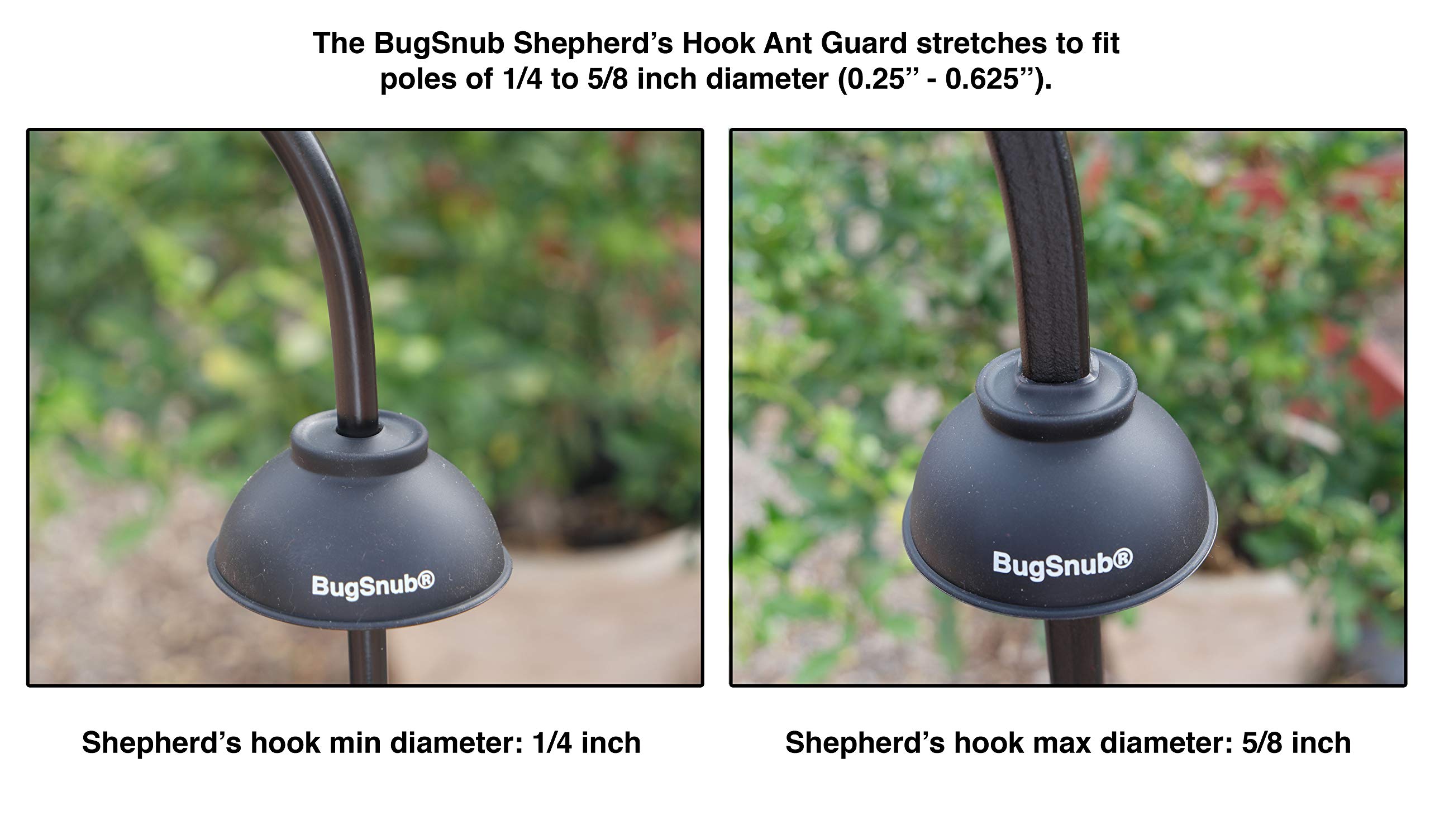 BugSnub Shepherd's Hook Ant Guard (1-Pack) - Hummingbird Moat Free Crawling Insect Protection